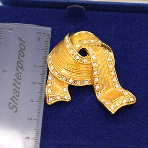 Camrose and Kross Jackie Kennedy JBK Collection Gold Tone Bow With ...