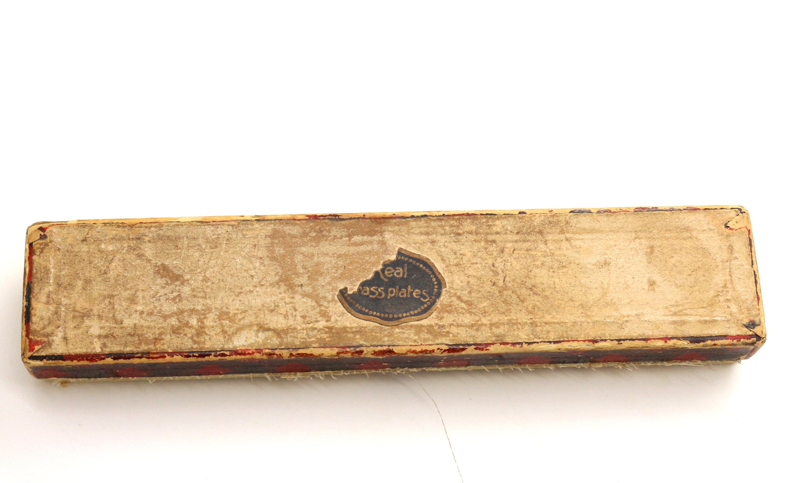 Antique M.hohner ECHO Bell Metal Reeds C Real Brass Plate Harmonica ...