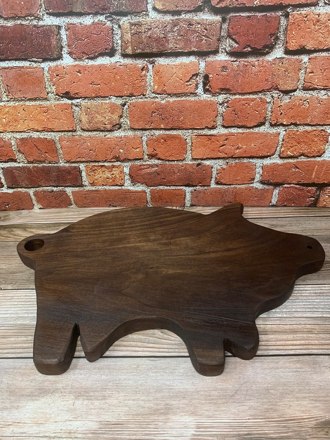 Walnut Pig Charcuterie Board - Etsy