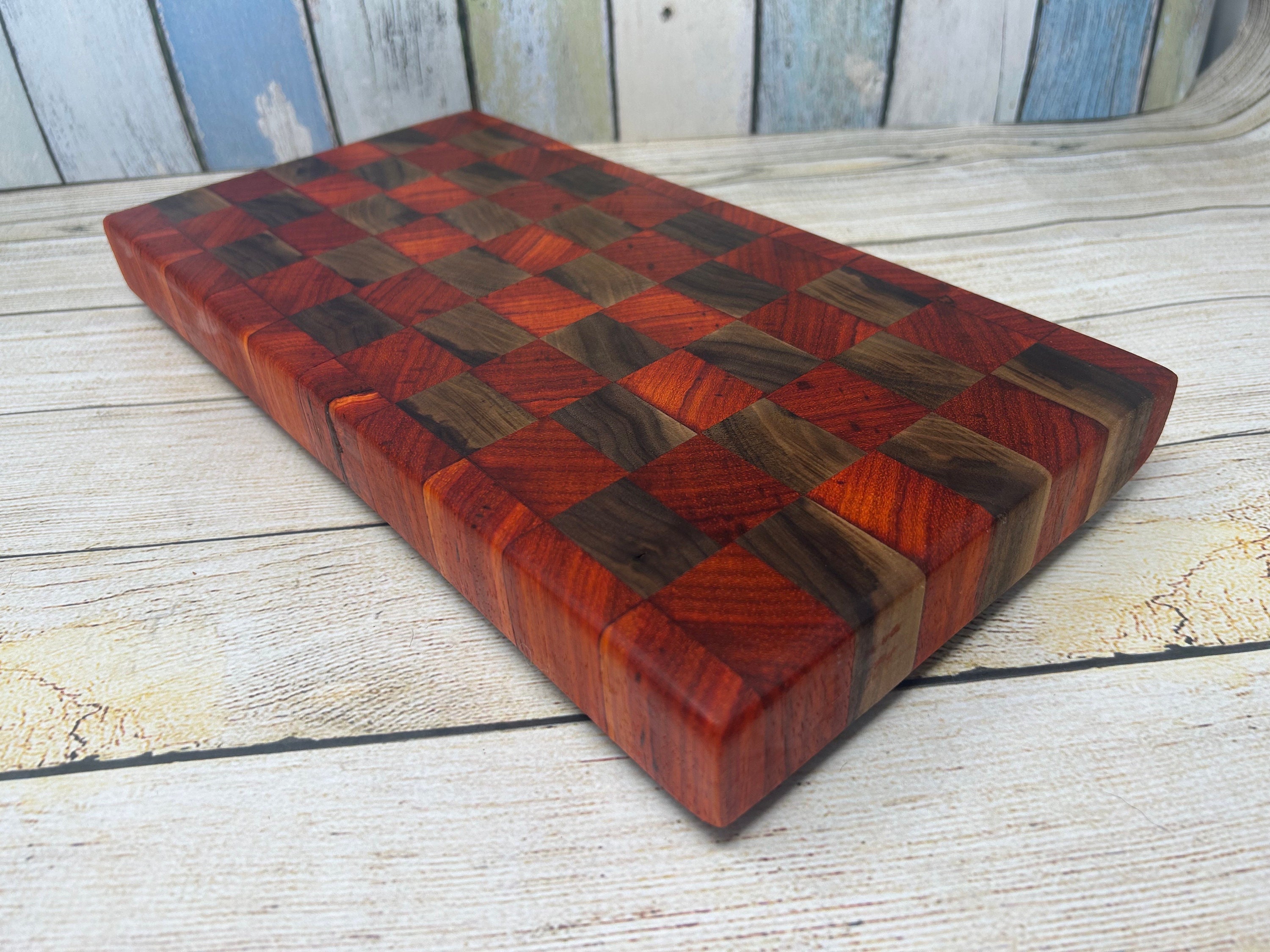 Walnut and Padauk End Grain Cutting Board - Etsy