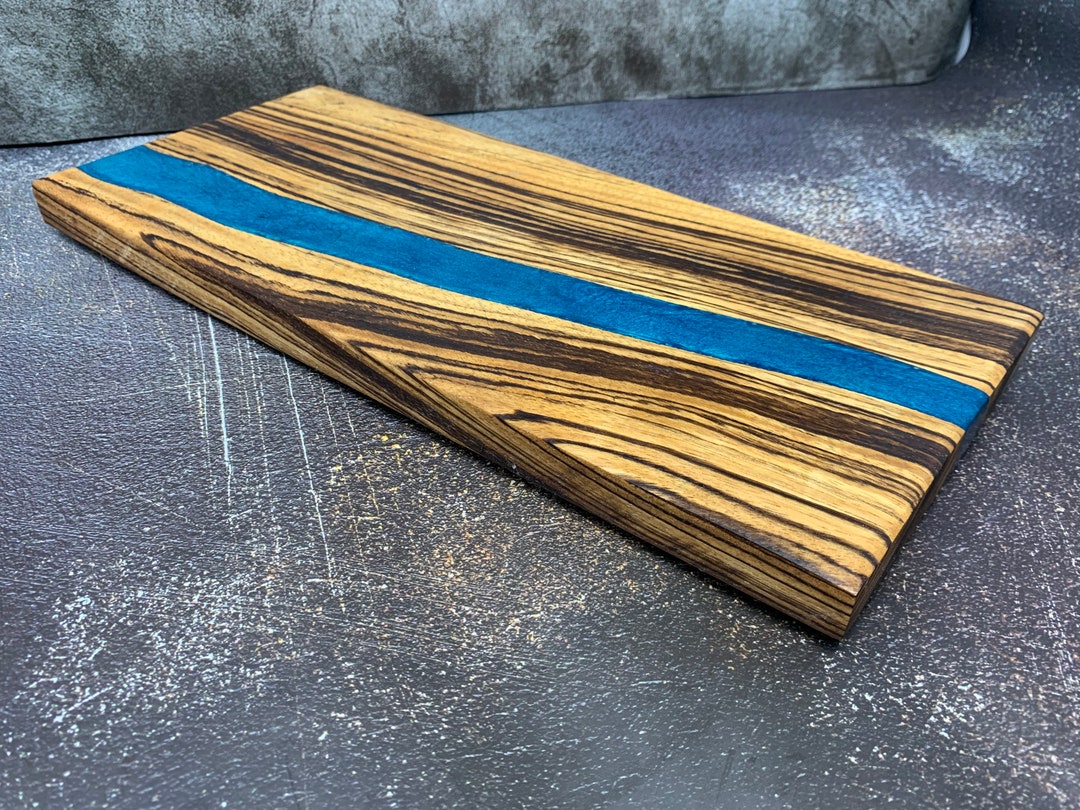Zebrawood Blue River Board-long - Etsy