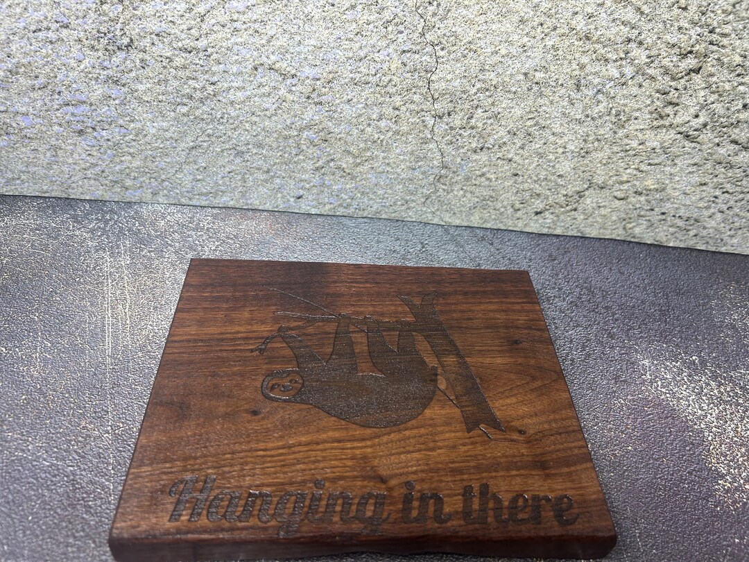 Hanging in There Sloth Sign - Etsy