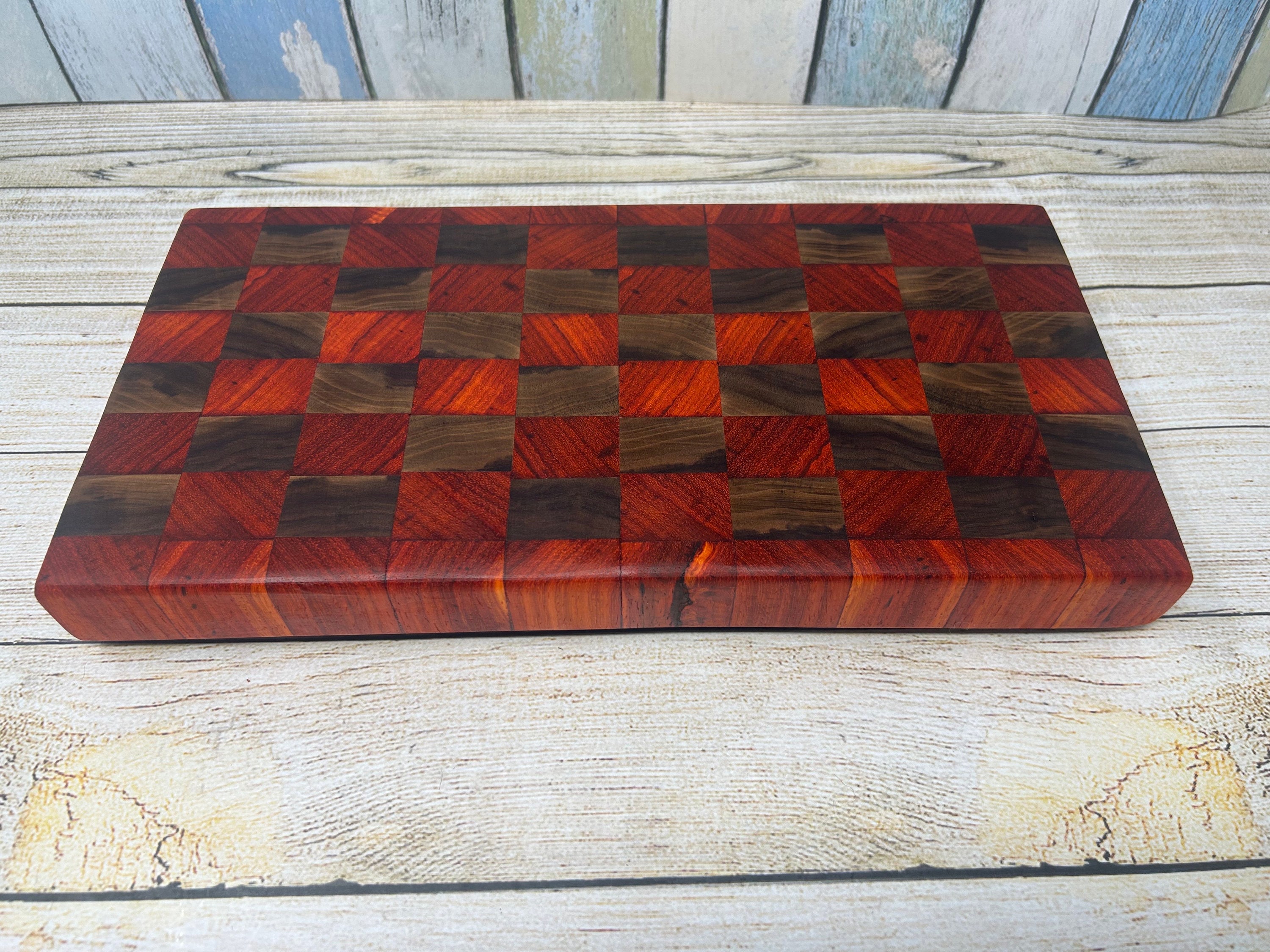 Walnut and Padauk End Grain Cutting Board - Etsy