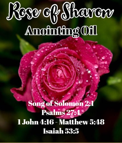 Rose of Sharon Anointing Oil song of Solomon 2:1 Beauty - Etsy