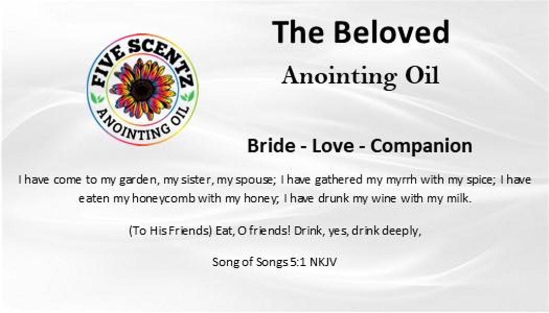 The Beloved Anointing Oil Song of Songs 5:1 1/3 Oz Roller Bottle - Etsy ...
