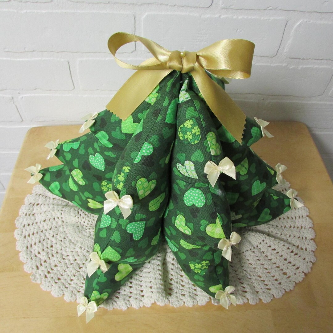 St. Patrick's Day Stuffed Puffy Tree, Holiday Decor, Tabletop Tree ...