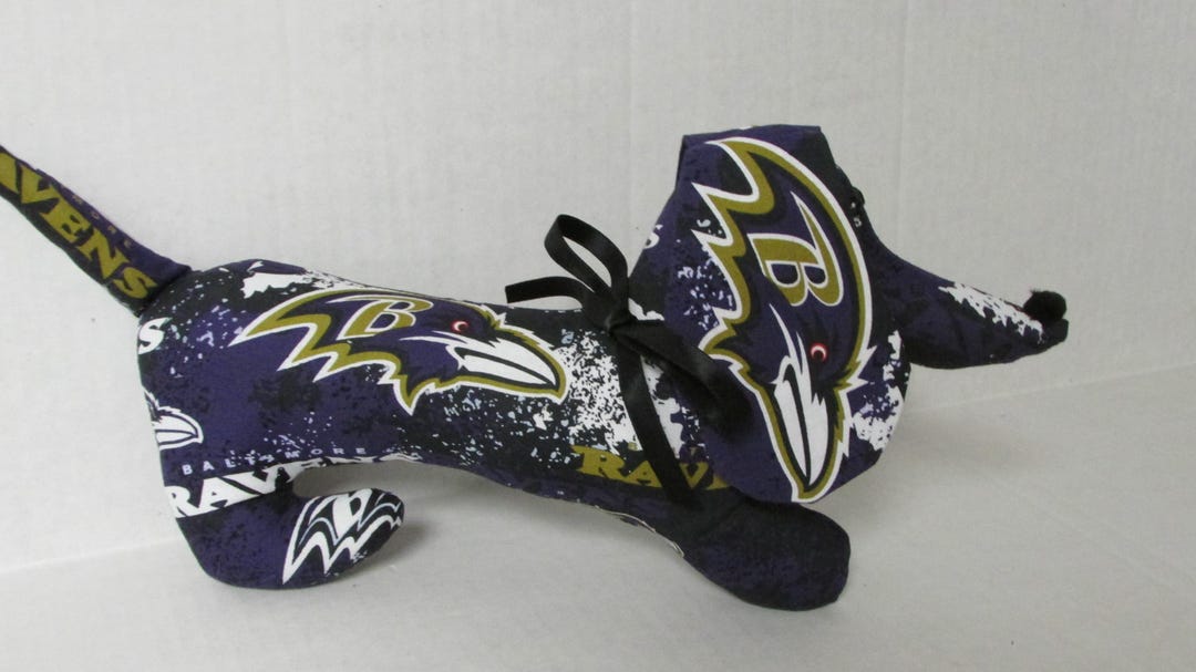 Small Baltimore Ravens Stuffed Dachshund, NFL Teams, Sports Gifts, Man ...
