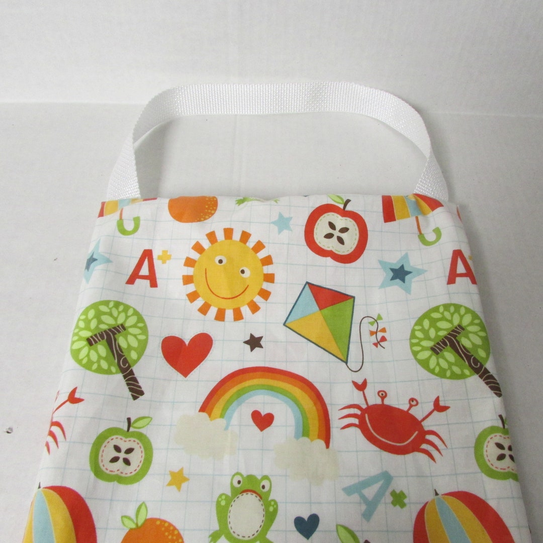 Oilcloth/vinyl Reversible Tote, Waterproof, Lunch Bag, Water and Snack ...