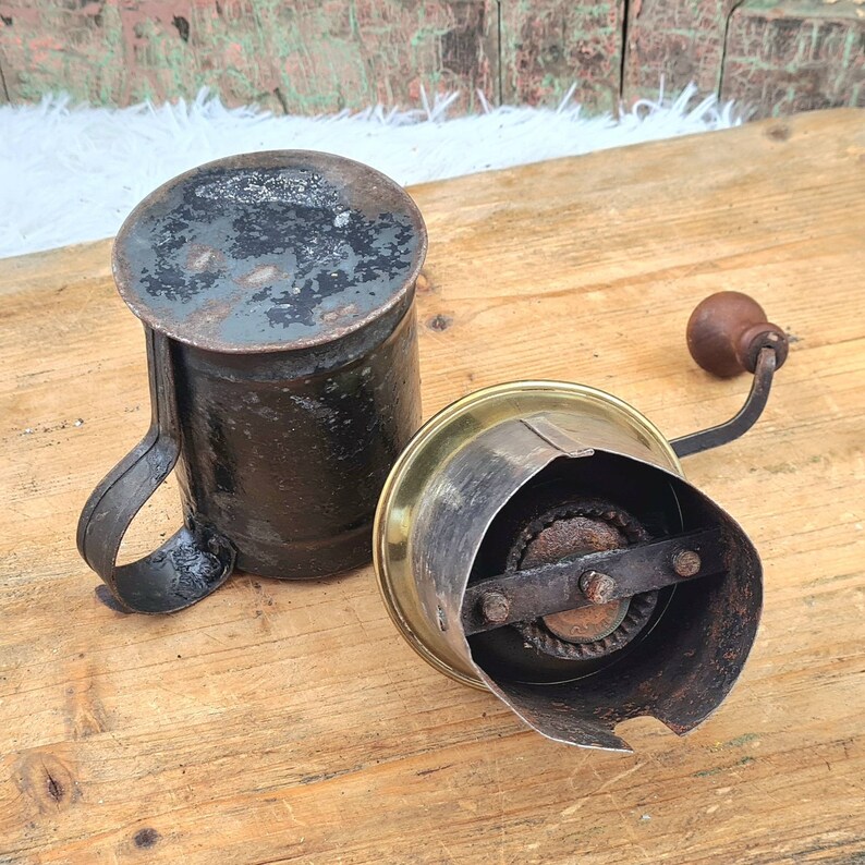 Antique Coffee Grinder Round Mill Moulin Cafe Molinillo Caffe | Etsy