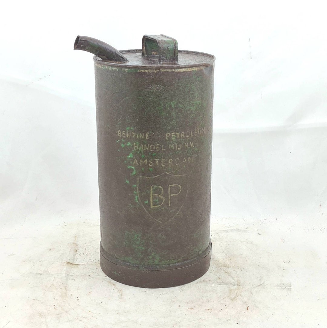 Dutch BP Amsterdam Petroleum gas Kerosene Can Paraffin Pitcher 1930's ...