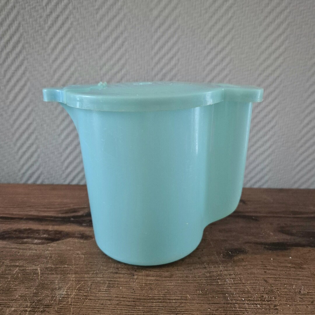 Vtg TUPPERWARE Blue Large Creamer Flip Top Lid Cream Milk Jug - Etsy