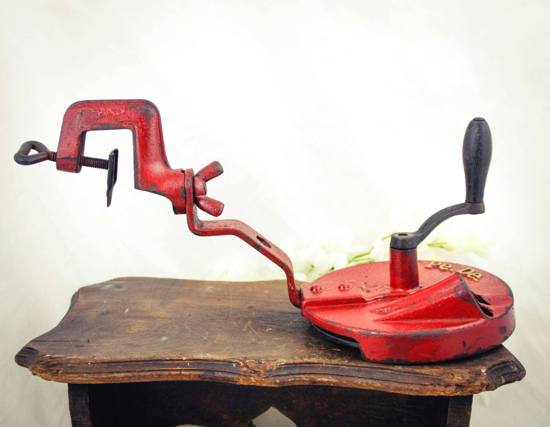 Pede Peter Dienes Double Bean Slicer C1930 Cast-iron Cutter Red French ...