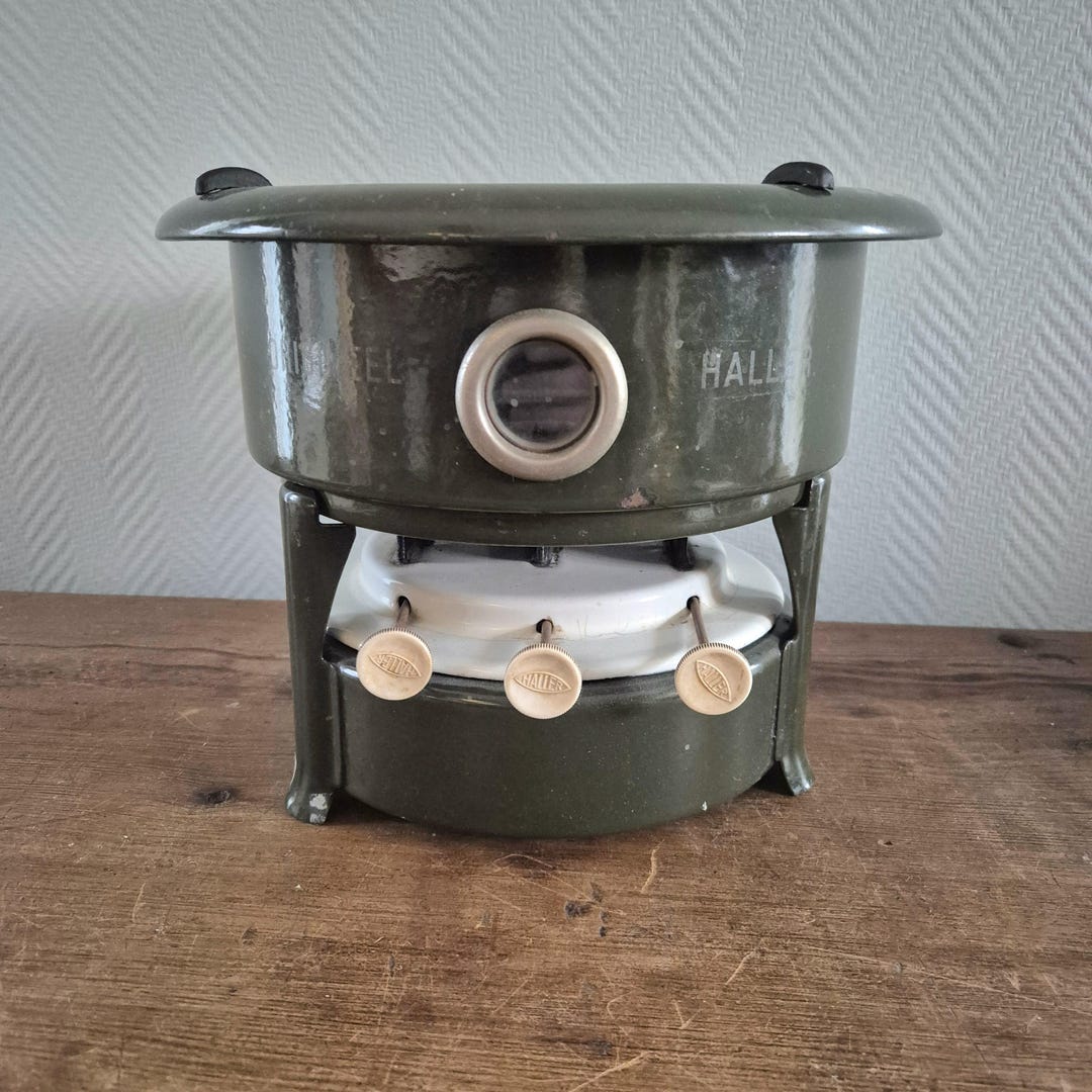Vtg.haller Enamelware Stove Kerosene 3-wick Enamel Camping Cooker ...