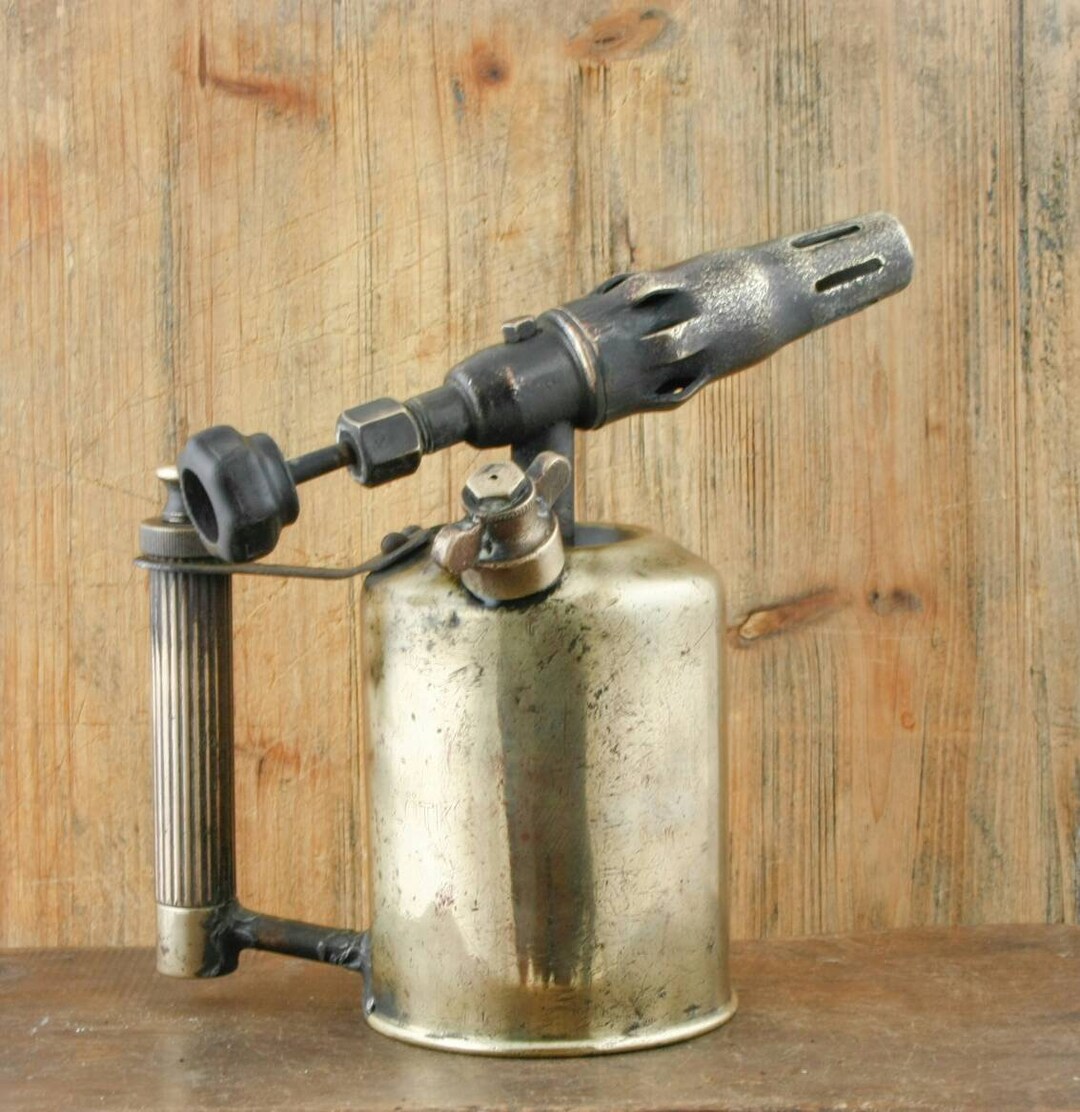Antique BARTHEL German Gasoline Blow Torch or Benzoline Petrol Lamp ...