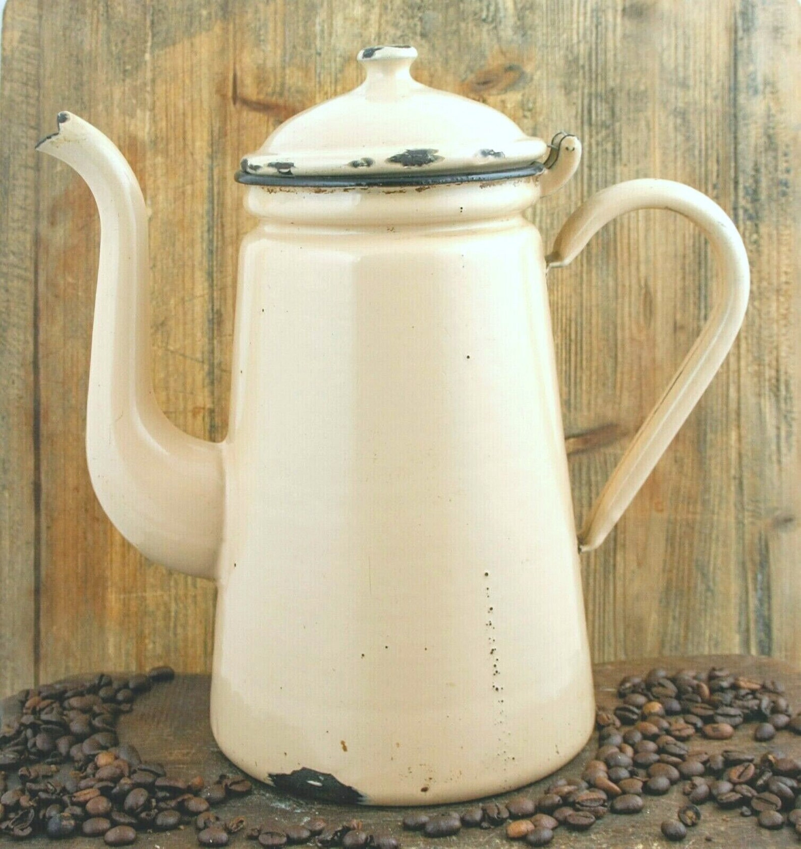 Vintage Enamel Coffee Pot Enamelware Tea Pot Coffee Pot Kaffeekanne ...
