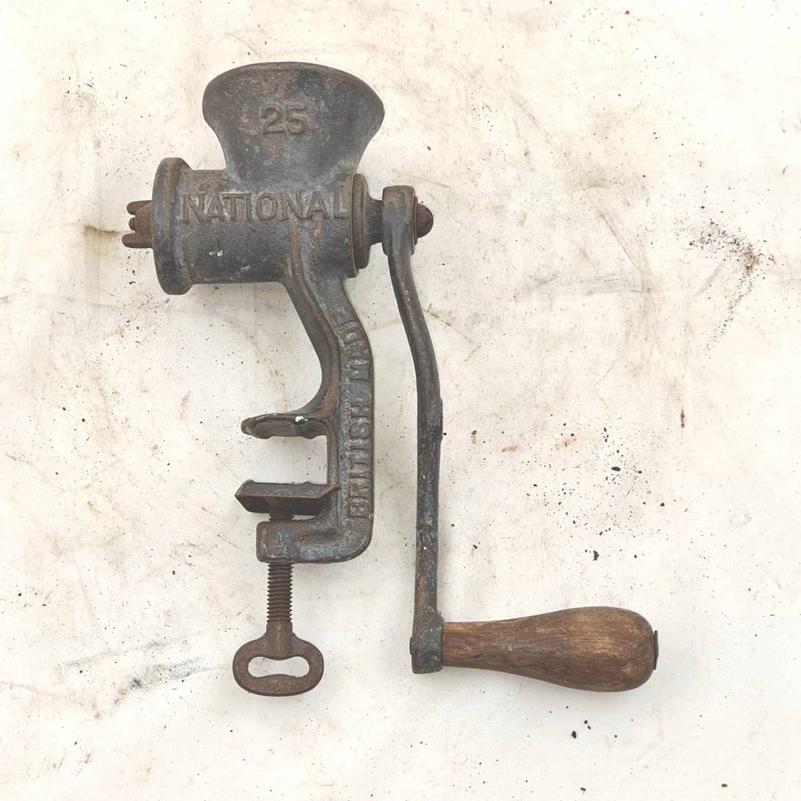 Antique SPONG National 25 Meat Mincer Grinder Clamp on Mill - Etsy