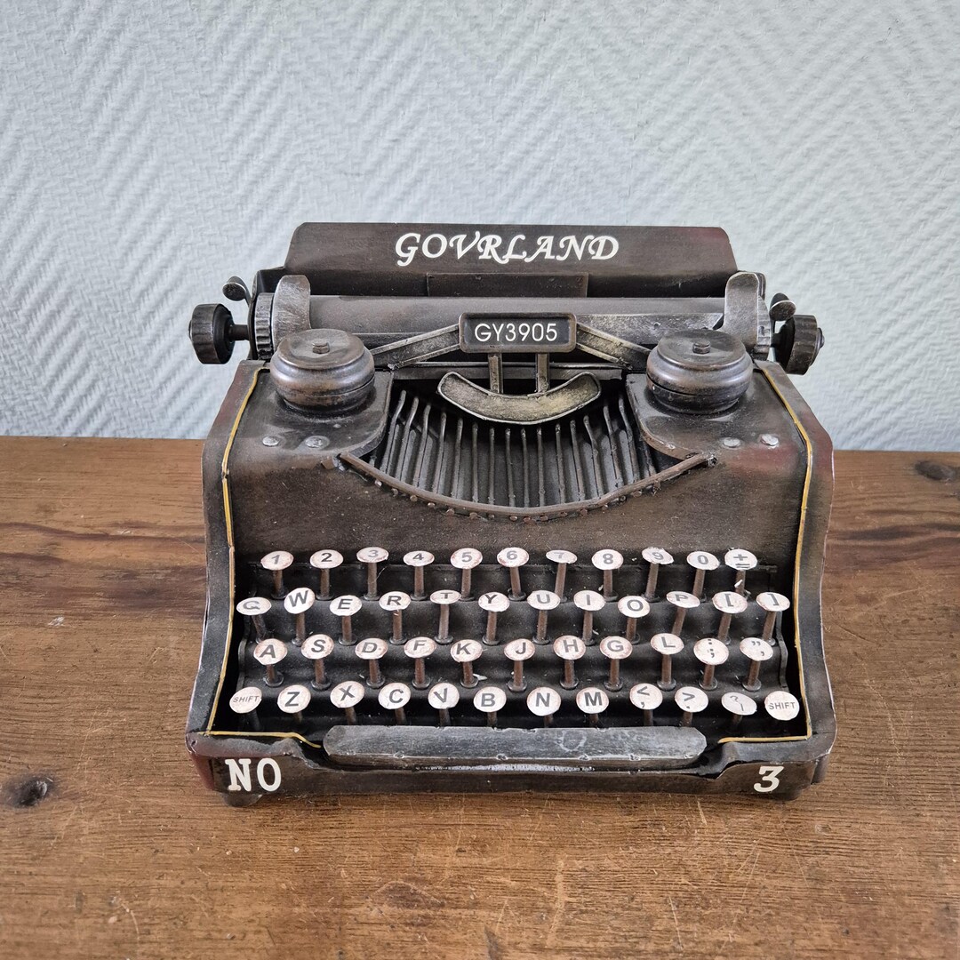 Retro Vintage Typewriter Handmade Props Model Retro Collection ...
