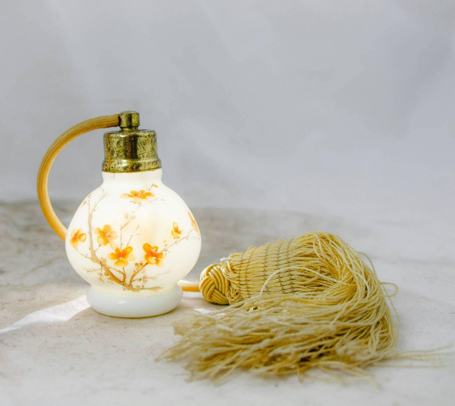 Vtg OPALINE Vanity Set VAB BOUSSU Toilette Set Perfume Bottle, Atomizer ...