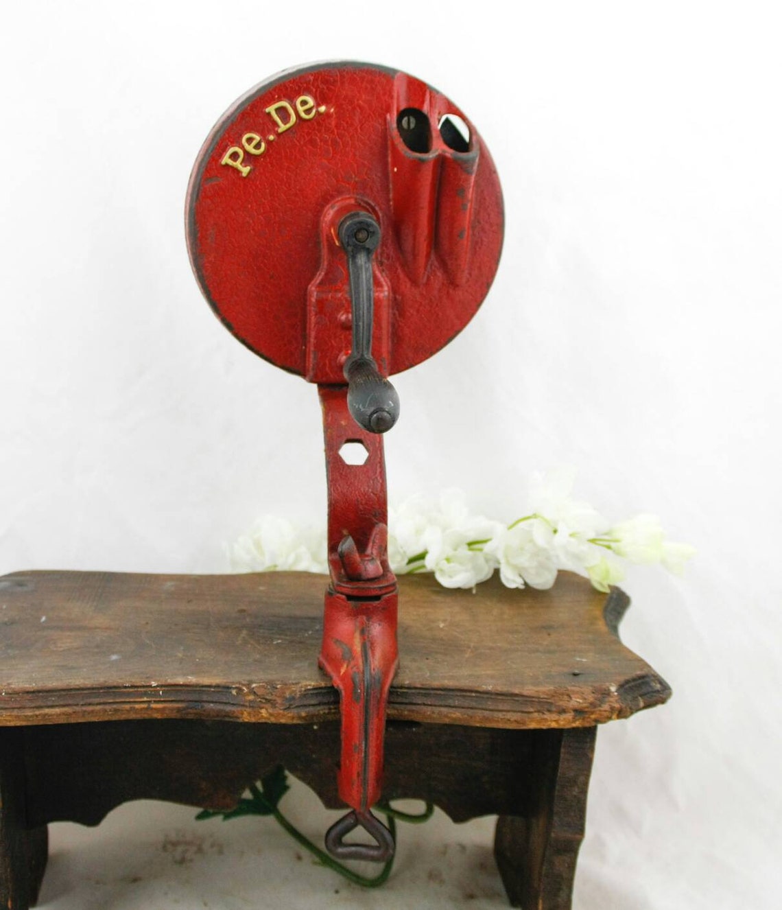 Pede Peter Dienes Double Bean Slicer C1930 Cast-iron Cutter Red French ...