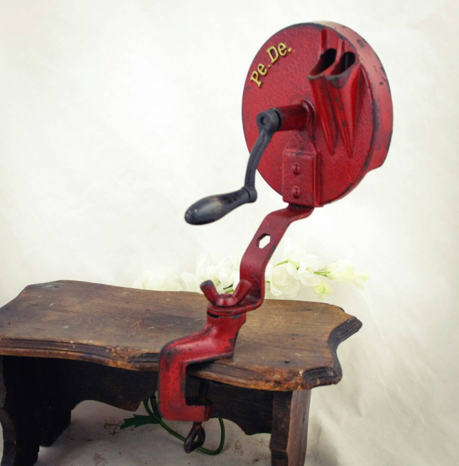 Pede Peter Dienes Double Bean Slicer C1930 Cast-iron Cutter Red French ...