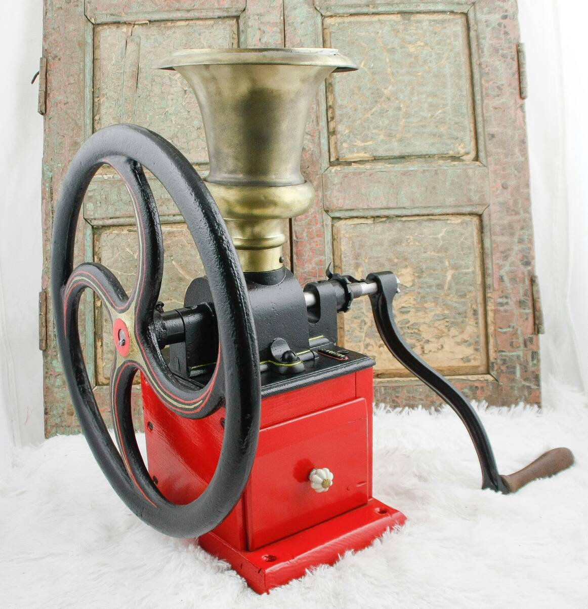 Antique KISSING & MÖLLMANN Coffee Grinder Mill Cast-iron RARE Moulin ...
