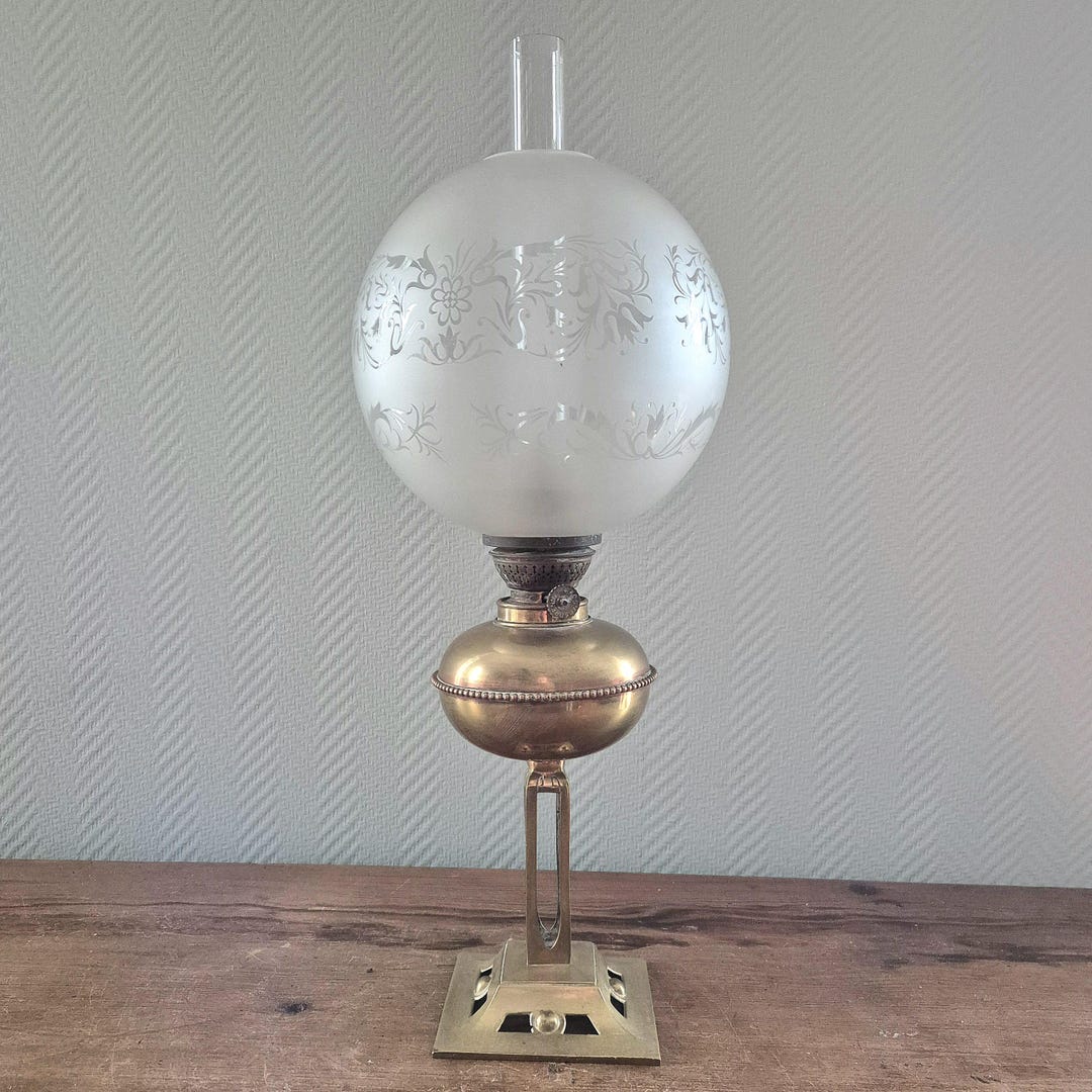 Antique KOSMOS BRENNER Oil Lamp Kerosene Light ART Nouveau - Etsy
