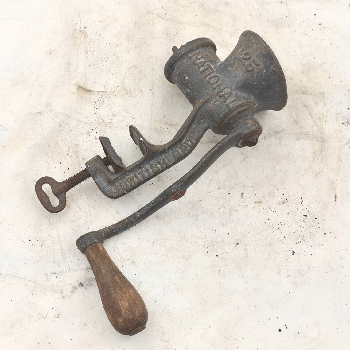 Antique SPONG National 25 Meat Mincer Grinder Clamp on Mill - Etsy