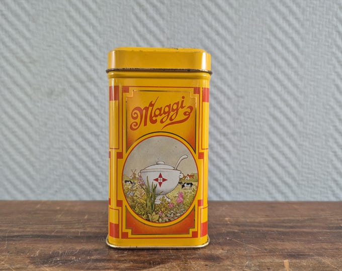 Vintage Maggi Bouillon Empty Tin Metal Storage Box Container - Etsy