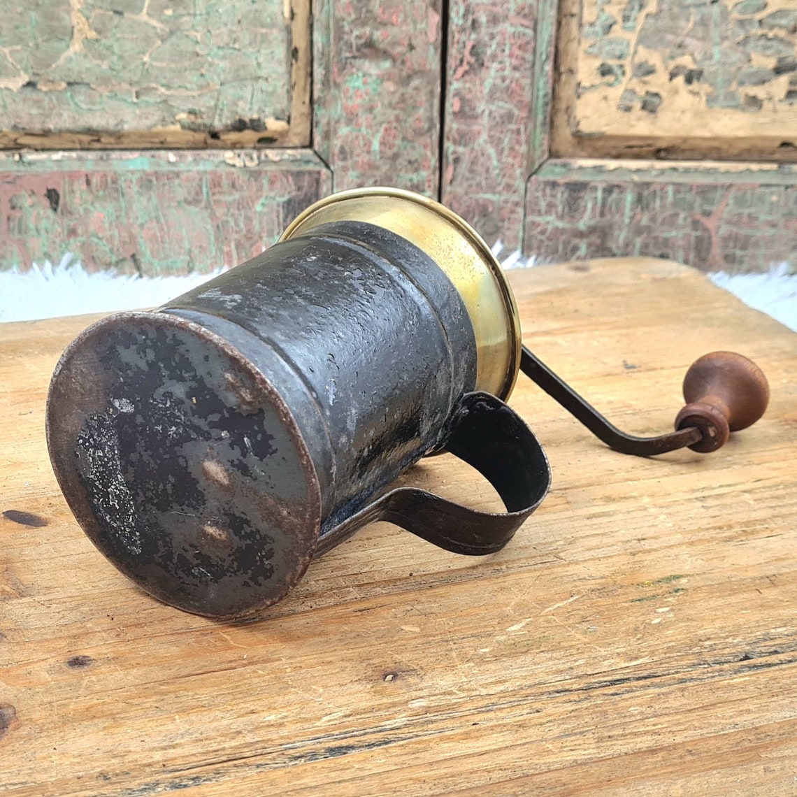 Antique Coffee Grinder Round Mill Moulin Cafe Molinillo Caffe | Etsy