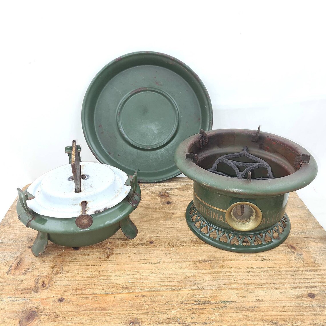 Vtg HALLER Enamelware Stove Kerosene 1-wick Enamel Camping - Etsy