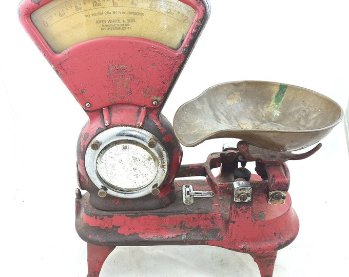 Antique JOHN WHITE & SON Grocery Scales 1900s Candy Scale Balance ...