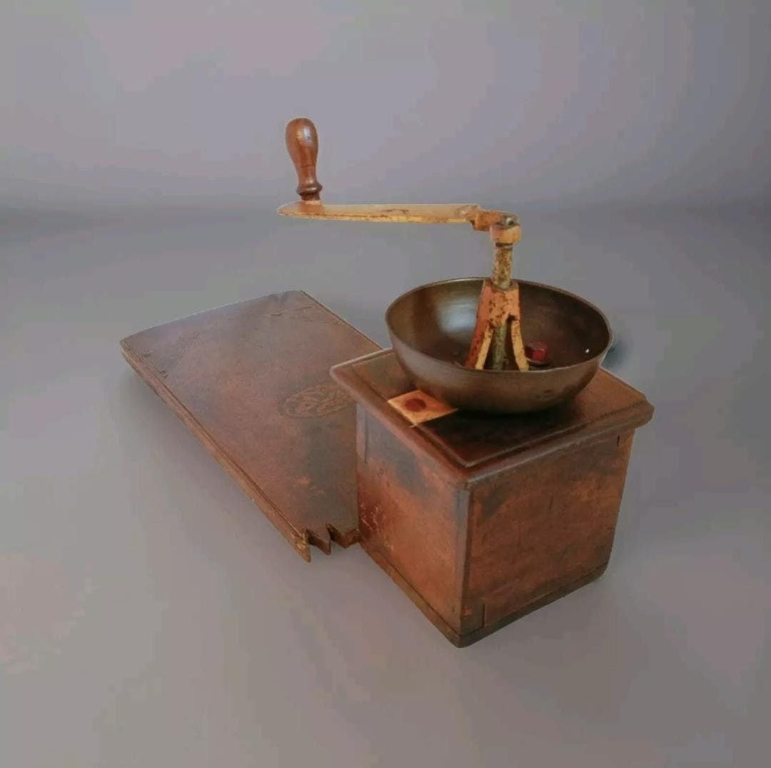Antique Islamic Coffee Grinder SITZ MILL C1840 Heavy 8.175 Gr. Large 72 ...