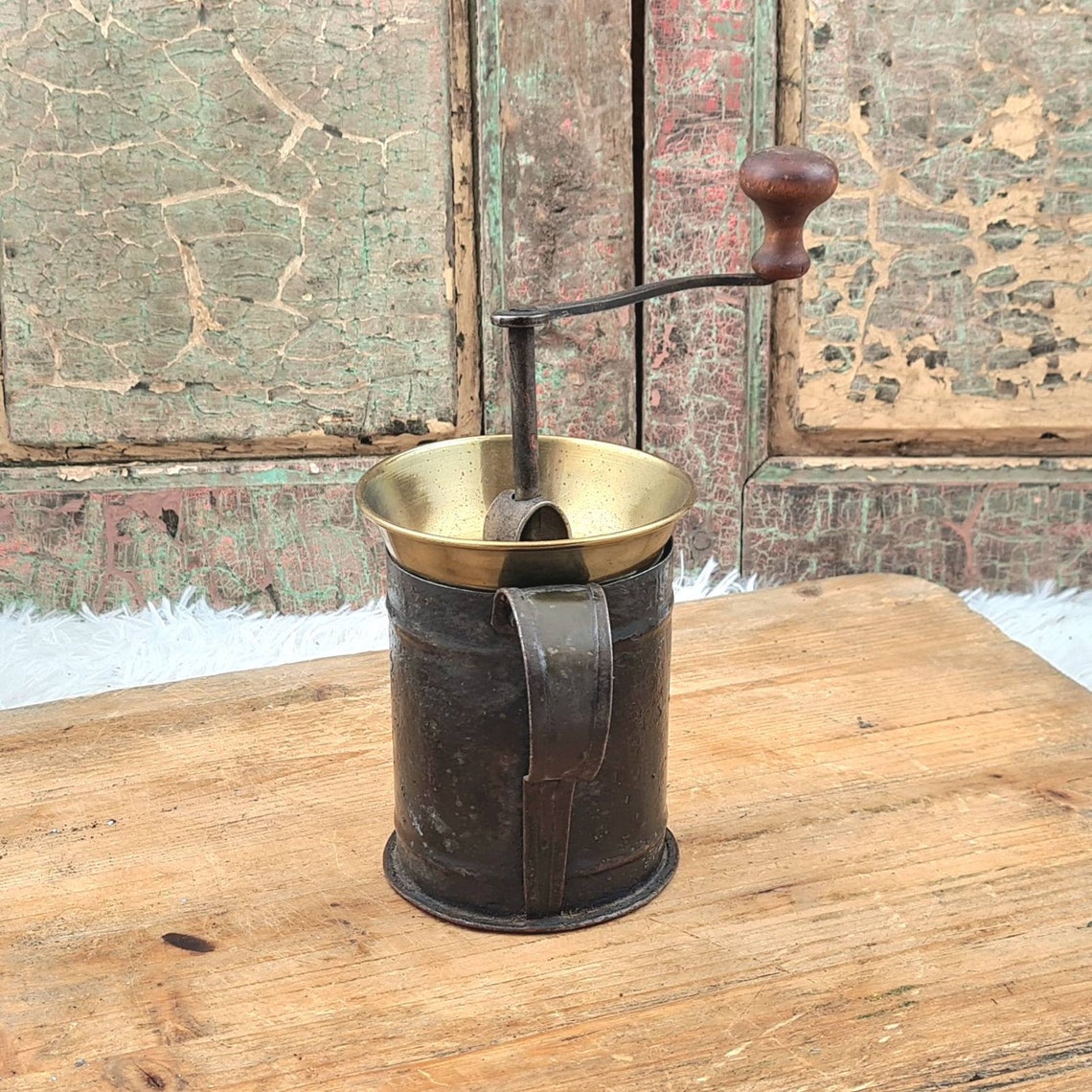 Antique Coffee Grinder Round Mill Moulin Cafe Molinillo Caffe | Etsy