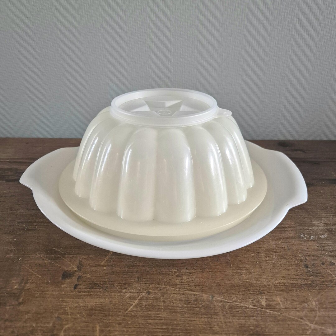 Vintage Tupperware Jello Pudding STAR Mold 3 Pcs Mousse Ice Ring Shape ...