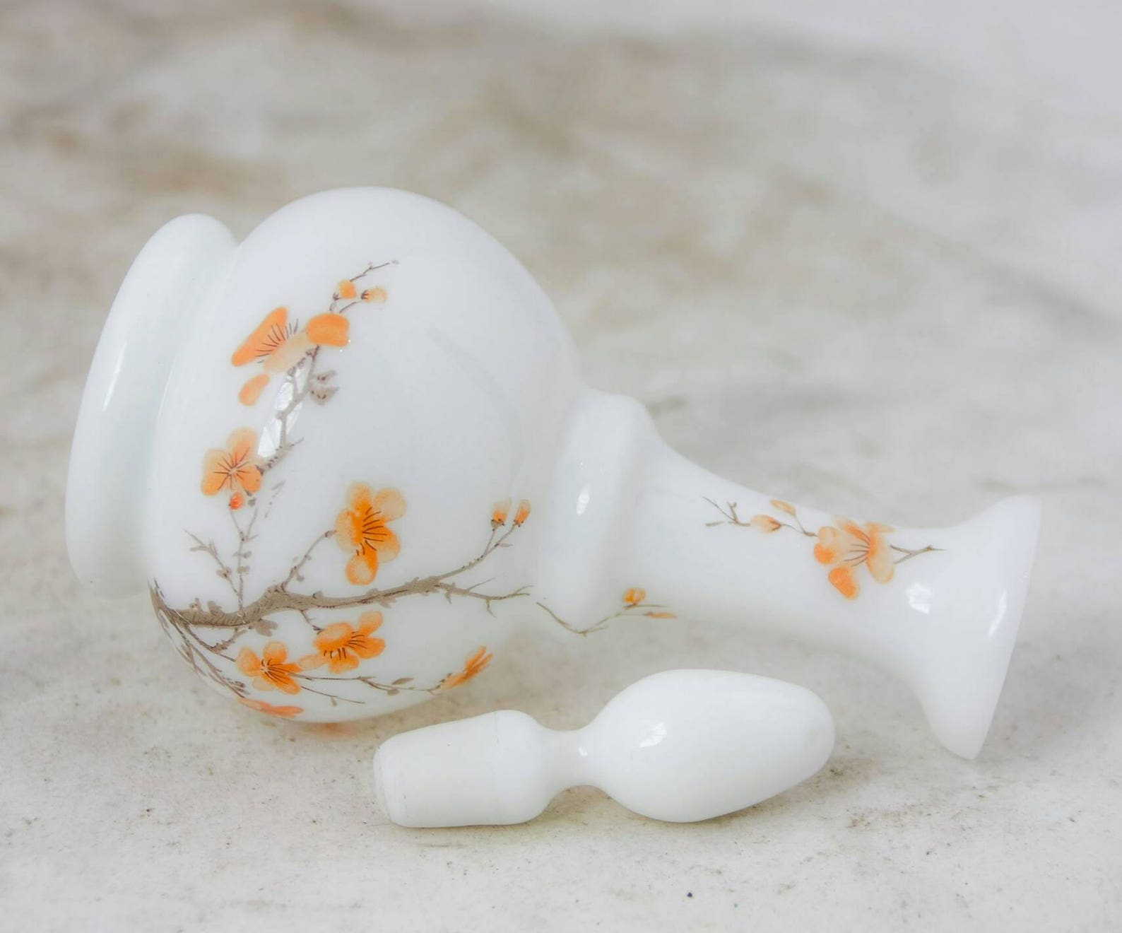 Vtg OPALINE Vanity Set VAB BOUSSU Toilette Set Perfume Bottle, Atomizer ...