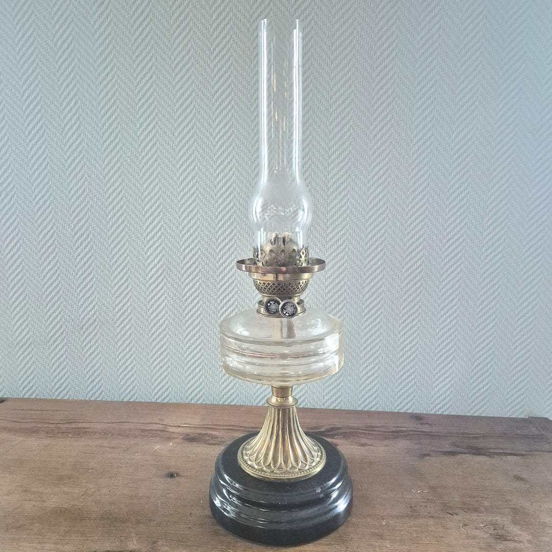 Antique R. DITMAR Vienna Oil Lamp Kerosene Paraffin Light Double Wick ...