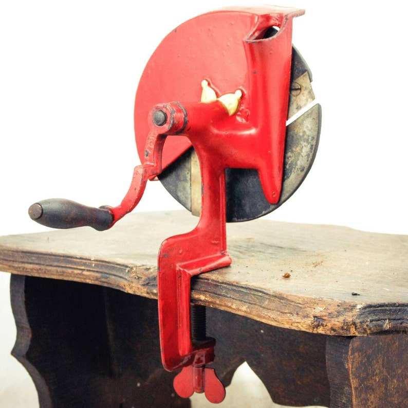 Vintage Bean Slicer Iron Cutter Bonensnijder - Etsy