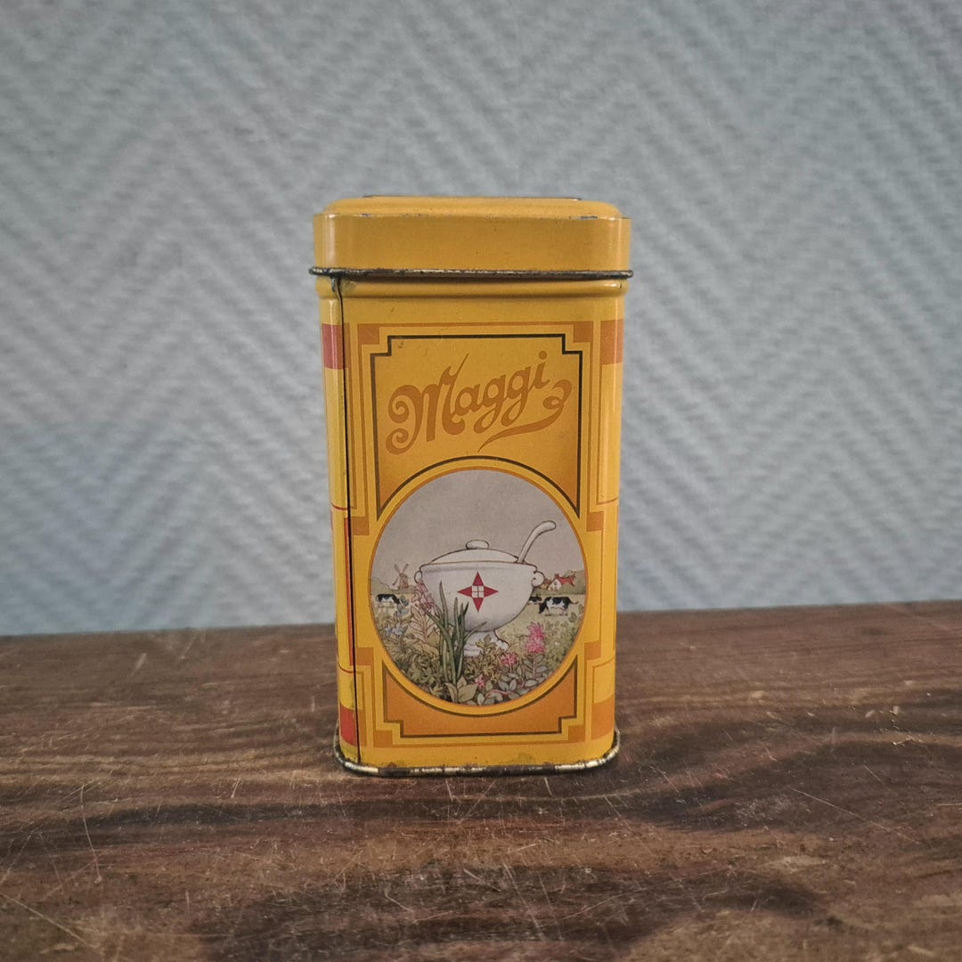 Vintage Maggi Bouillon Empty Tin Metal Storage Box Container - Etsy