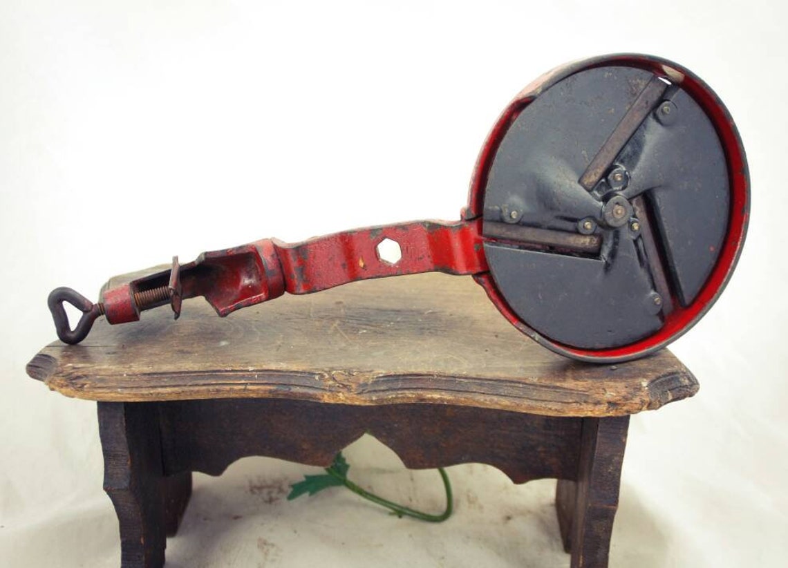 Pede Peter Dienes Double Bean Slicer C1930 Cast-iron Cutter Red French ...