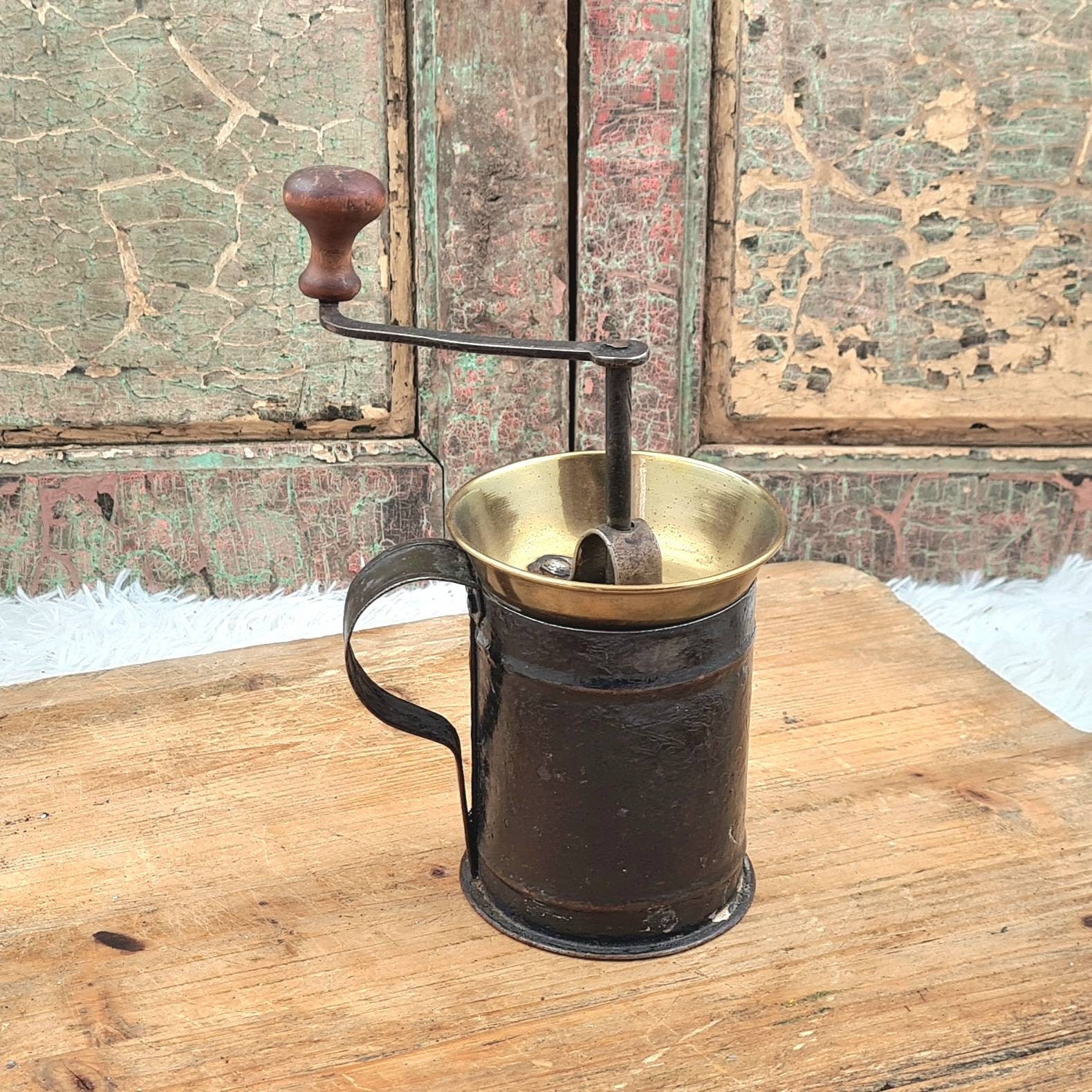 Antique Coffee Grinder Round Mill Moulin Cafe Molinillo Caffe ...