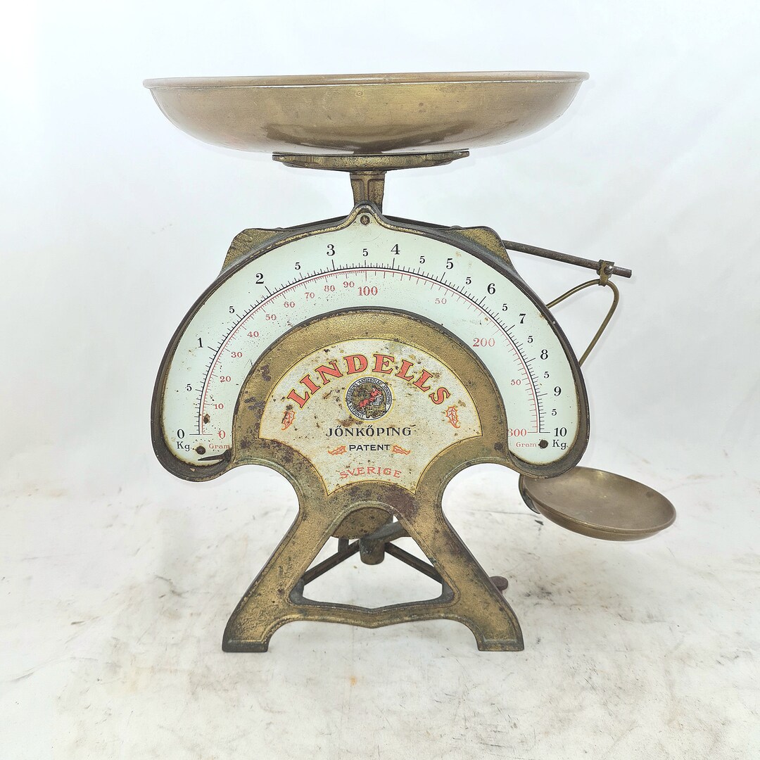 Antique LINDELLS JÖnkÖping Food Candy Scales Kitchenscale Balance Scale ...