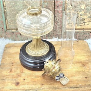 Antique R. DITMAR Vienna Oil Lamp Kerosene Paraffin Light Double Wick ...