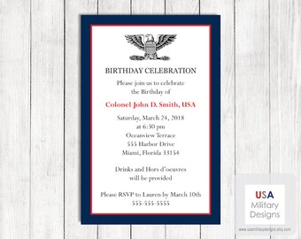 Army Promotion Ceremony Invitation Printable Army Promotion | Etsy