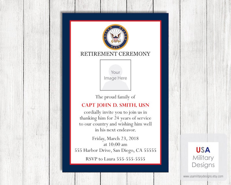 Navy Retirement Invitation Printable US Navy Retirement Etsy Navy Retirement Invitation Printable US Navy Retirement Etsy