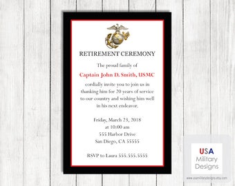 Army Promotion Ceremony Invitation Printable Army Promotion