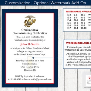 Marine Corps Commissioning & Graduation Party, Printable USMC ...
