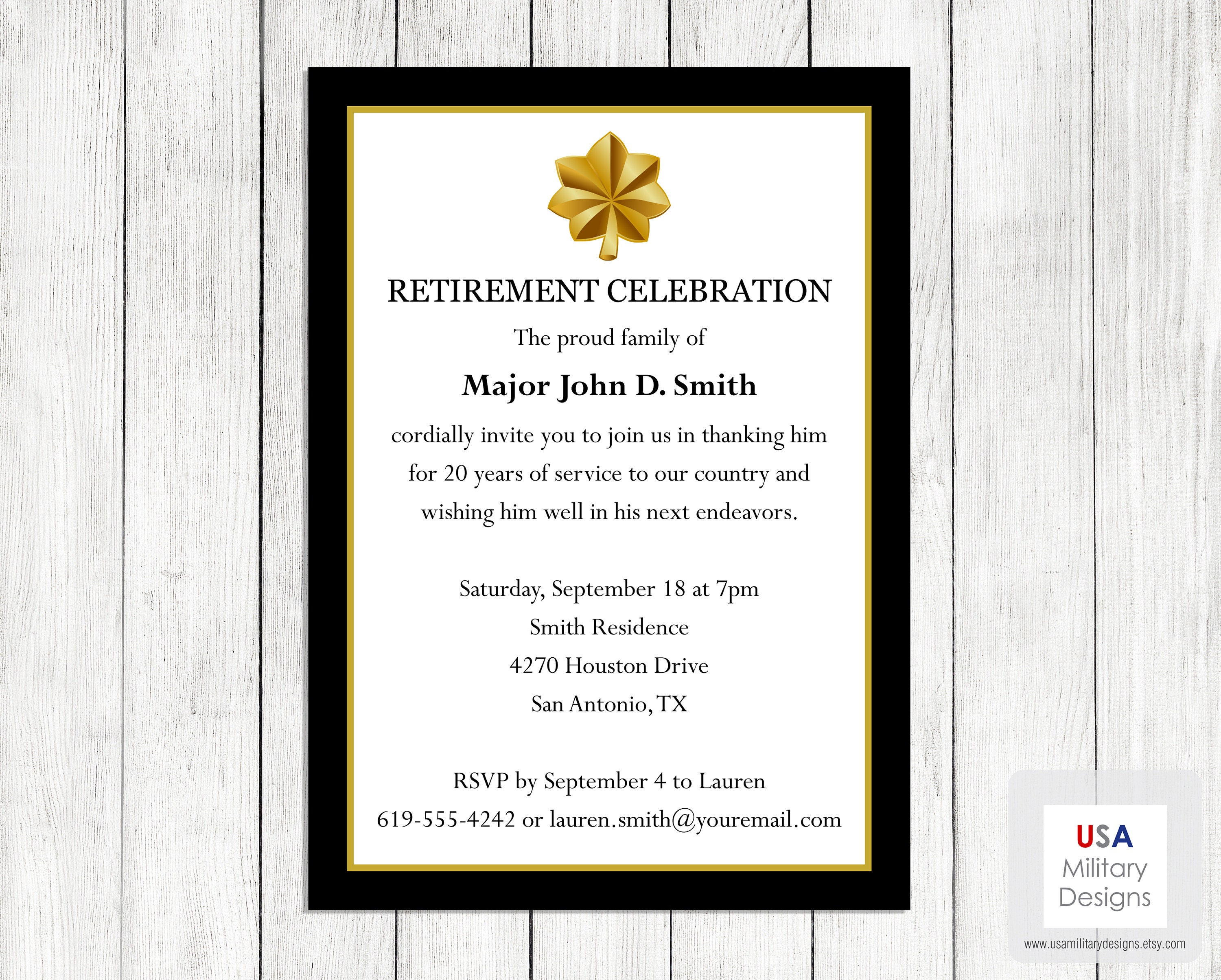 Military Retirement Announcement Examples Military Retirement