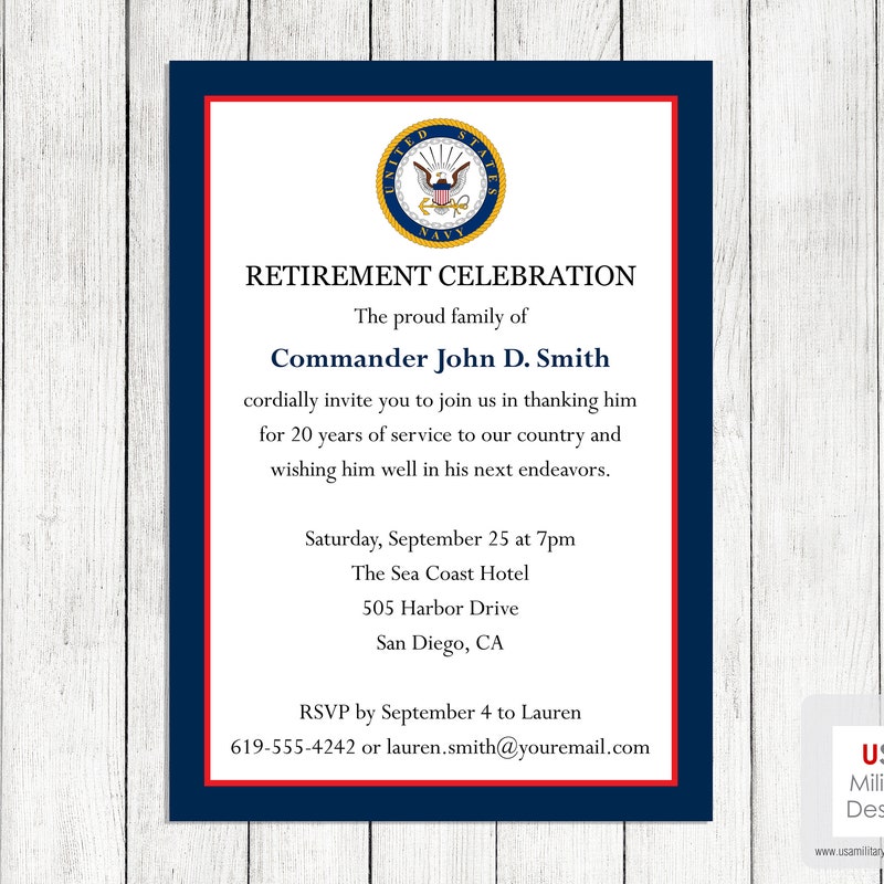 Navy Retirement - Etsy
