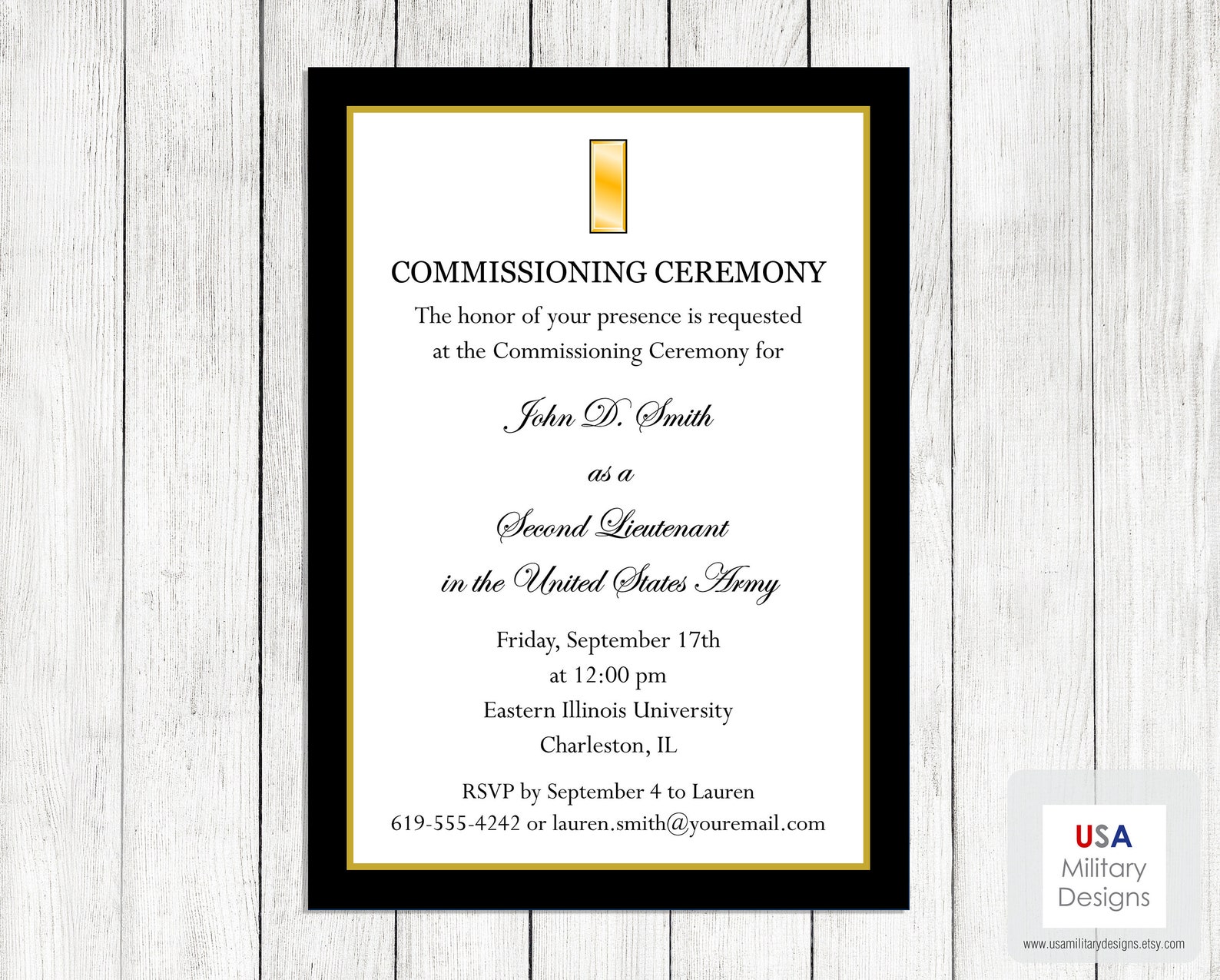 Army Commissioning Ceremony Invitation, Printable US Army Commissioning ...