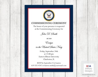 Army Commissioning Ceremony Invitation, Printable US Army Commissioning ...